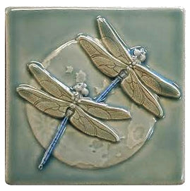 Double Dragonfly Tile – Glass Growers Gallery