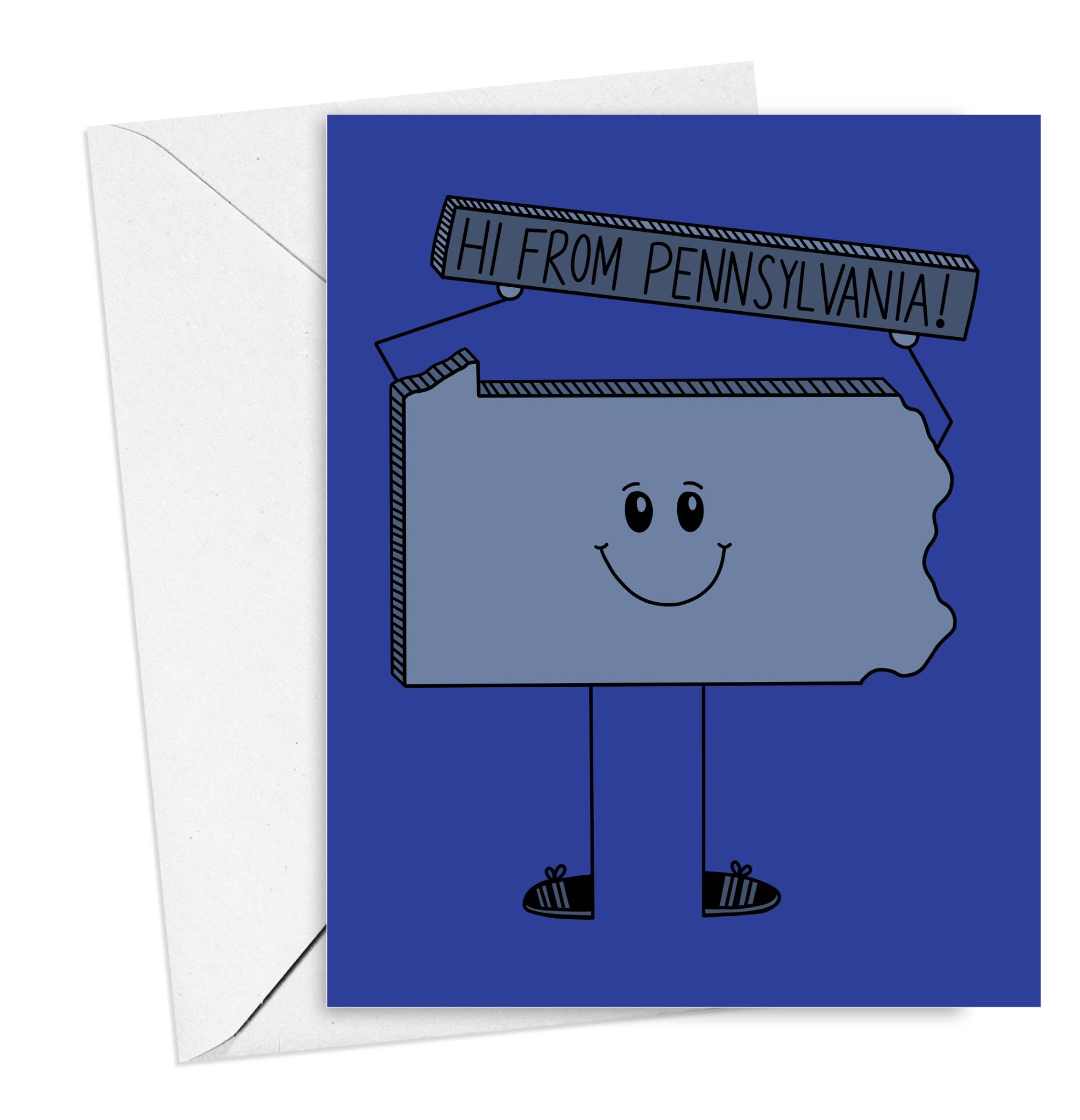 Hi from Pennsylvania Card – Glass Growers Gallery & Gifts