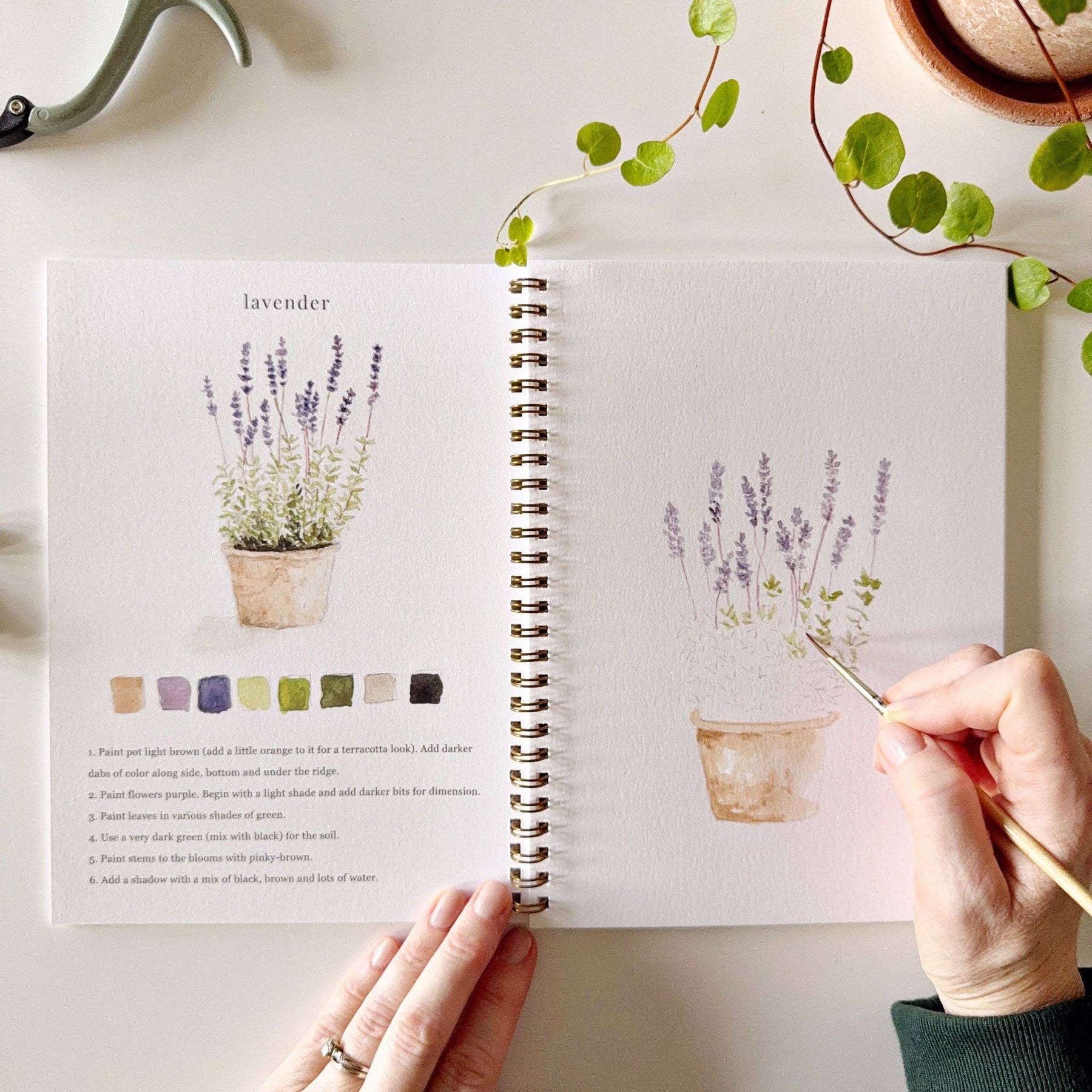 Garden watercolor workbook – Glass Growers Gallery & Gifts